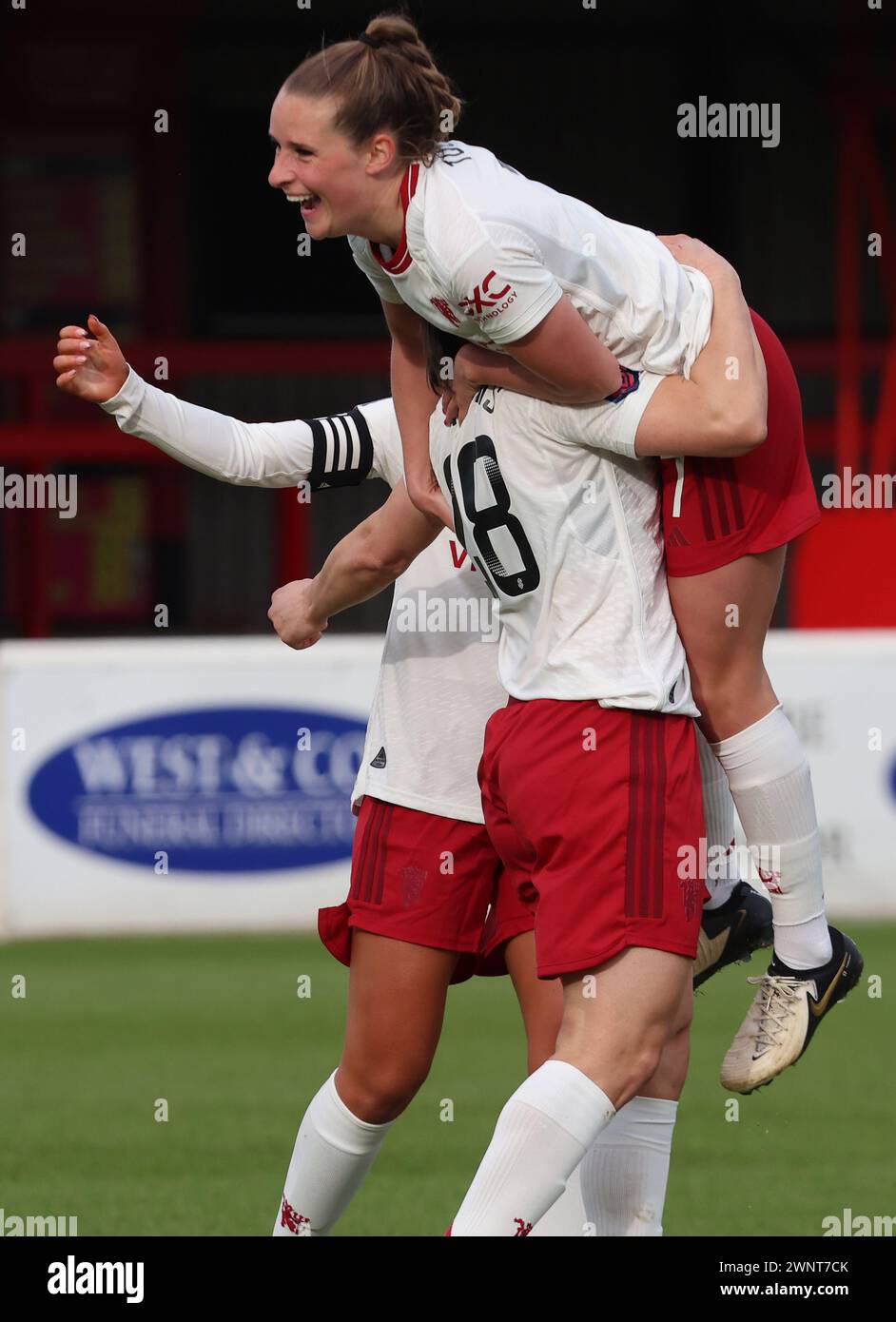 DAGENHAM, ENGLAND - MARCH 03: Rachel Williams of Manchester United ...