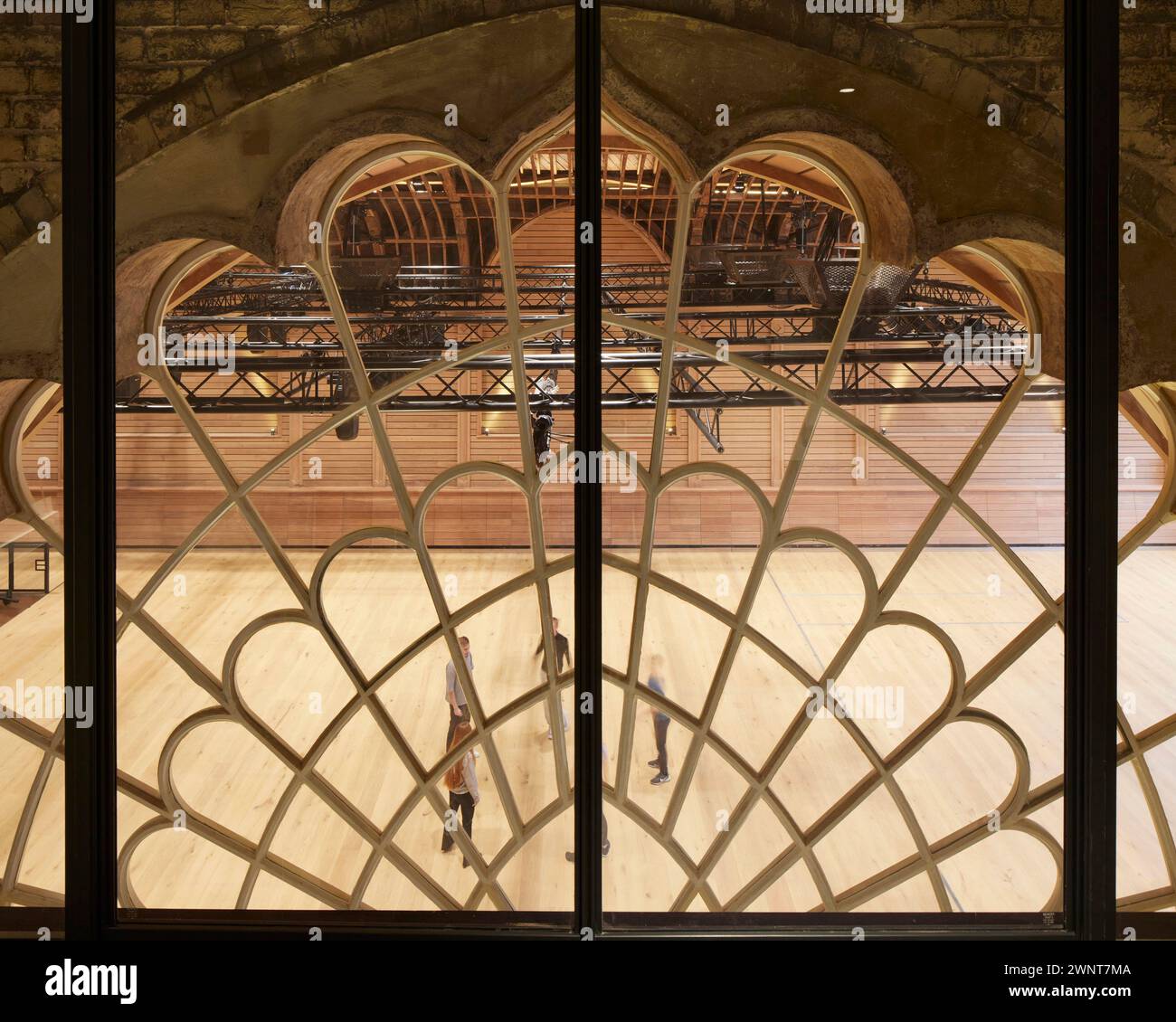 View from corridor into auditorium through ornate windows. Brighton ...