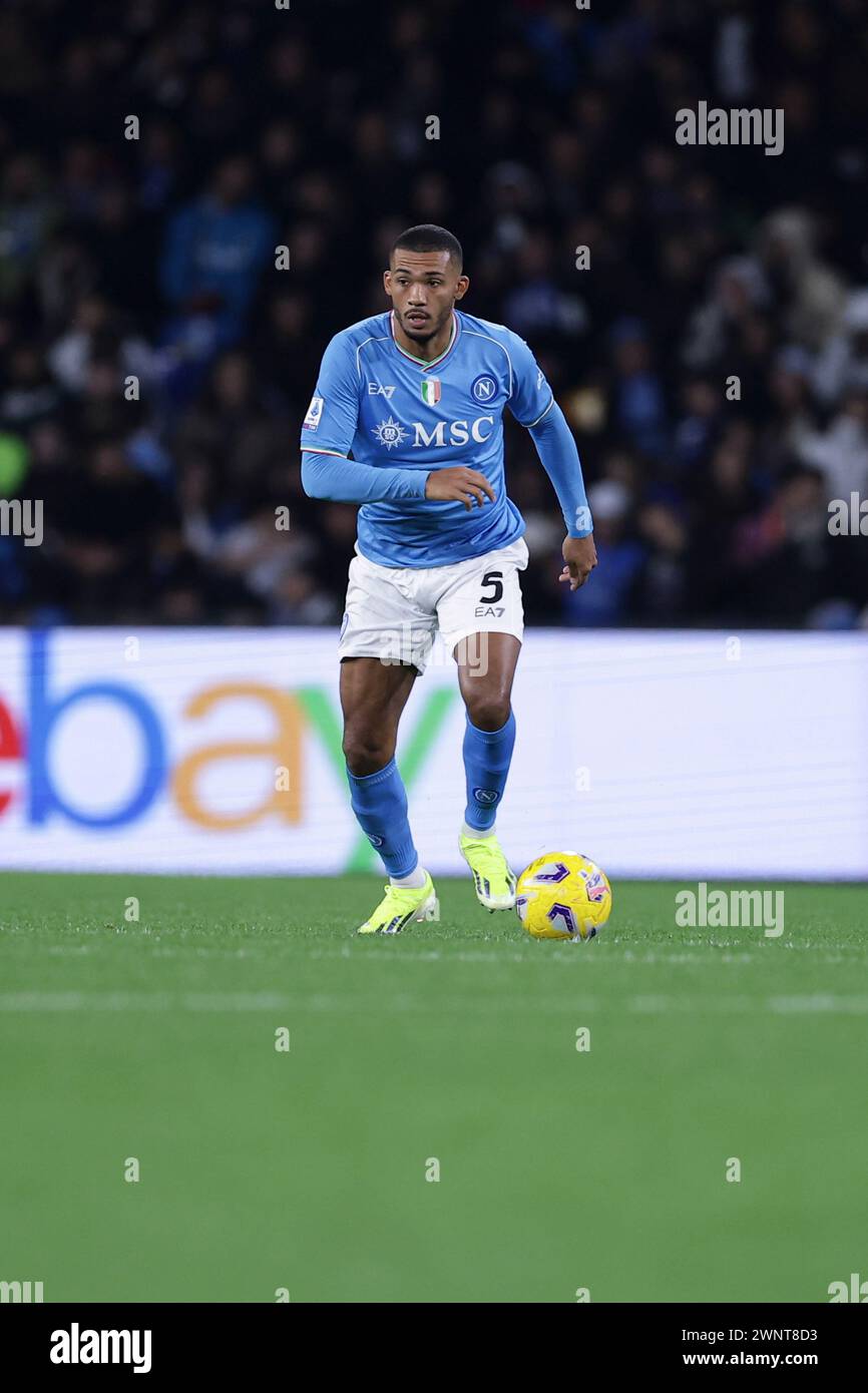 SSC Napoli's Brazilian defender Juan Jesus controls the ball during the ...