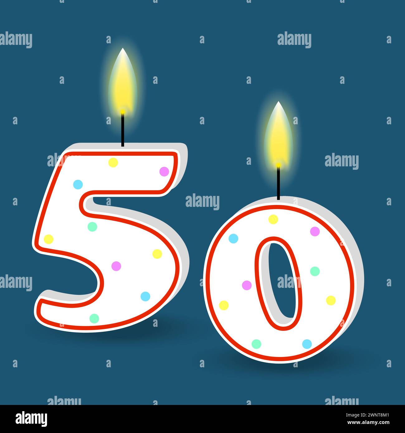 3d number 50 Stock Vector Images - Alamy