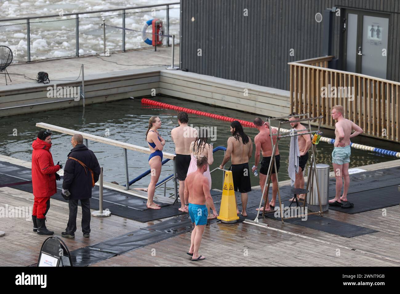 Helsinki, Finland. 03rd Mar, 2024. Helsinki residents spend their ...