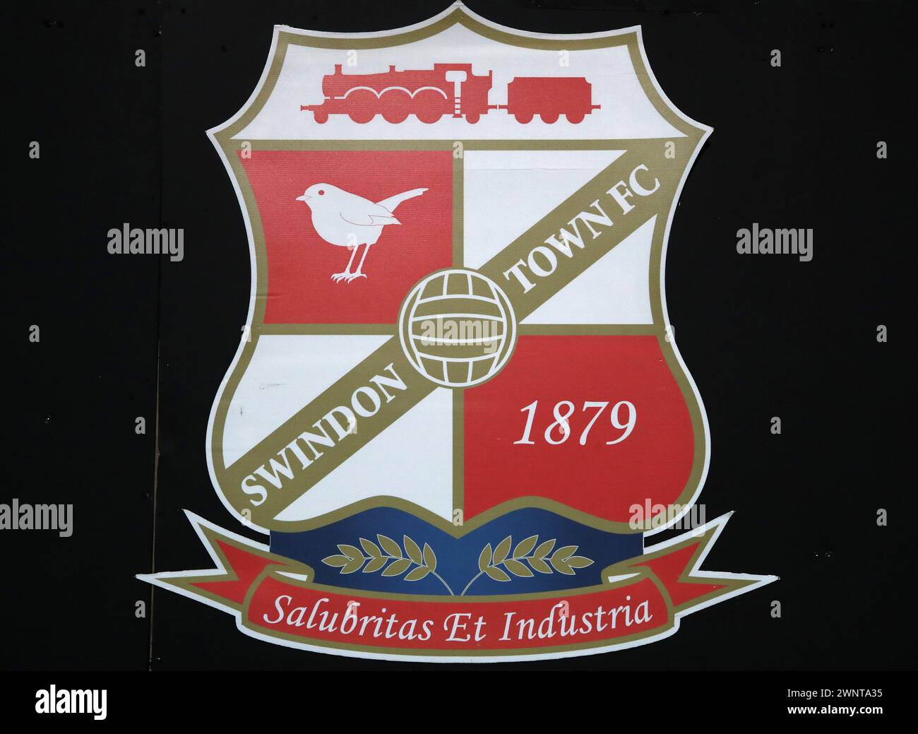 File photo dated 17-11-2020 of The Swindon Town club badge. Swindon ...