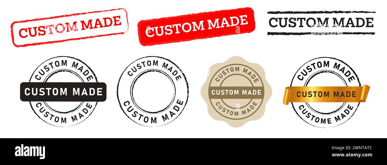 custom made rectangle and circle stamp label sticker special customized ...