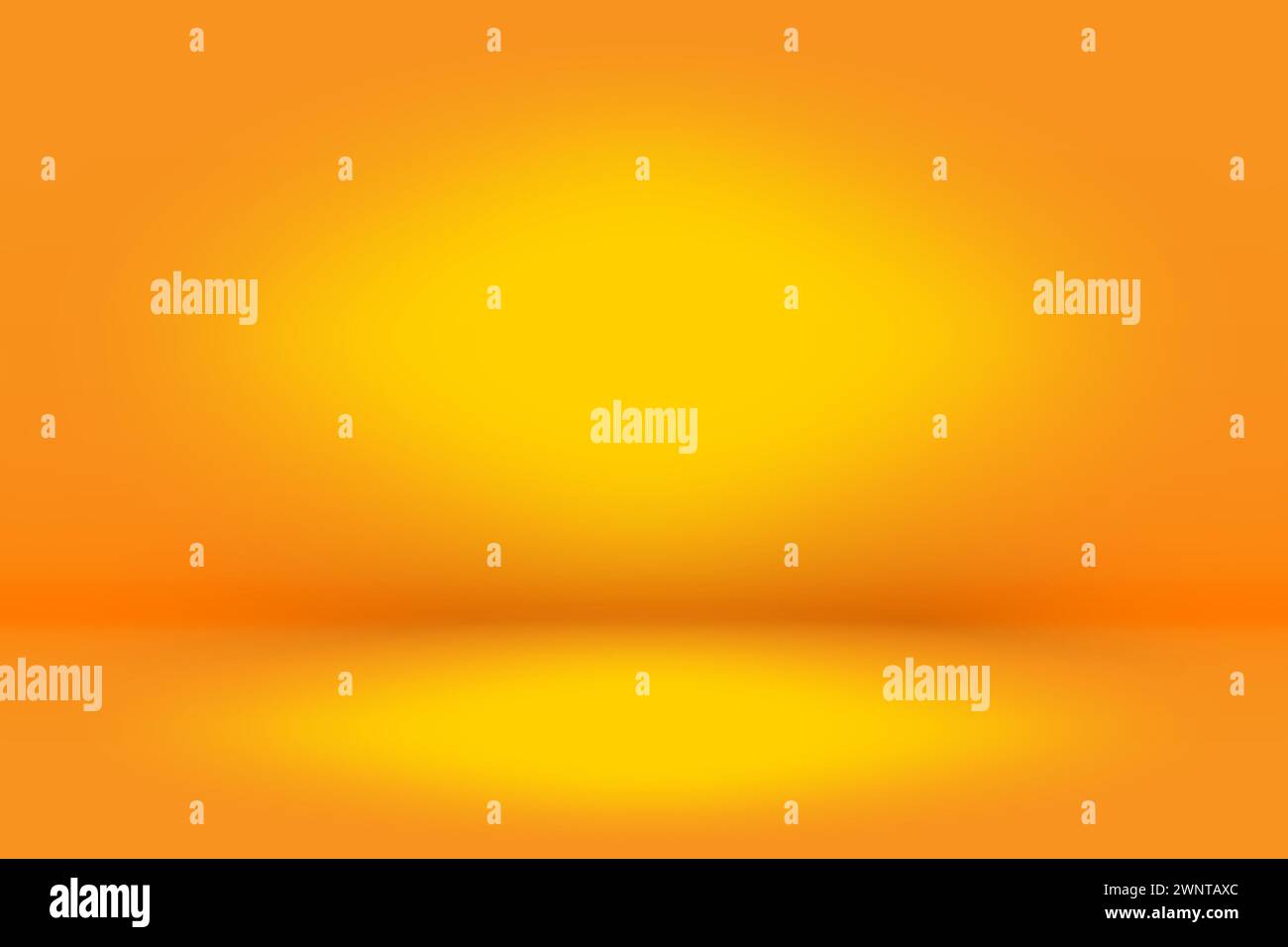 Empty orange studio. Abstract orange background with spotlight effect ...