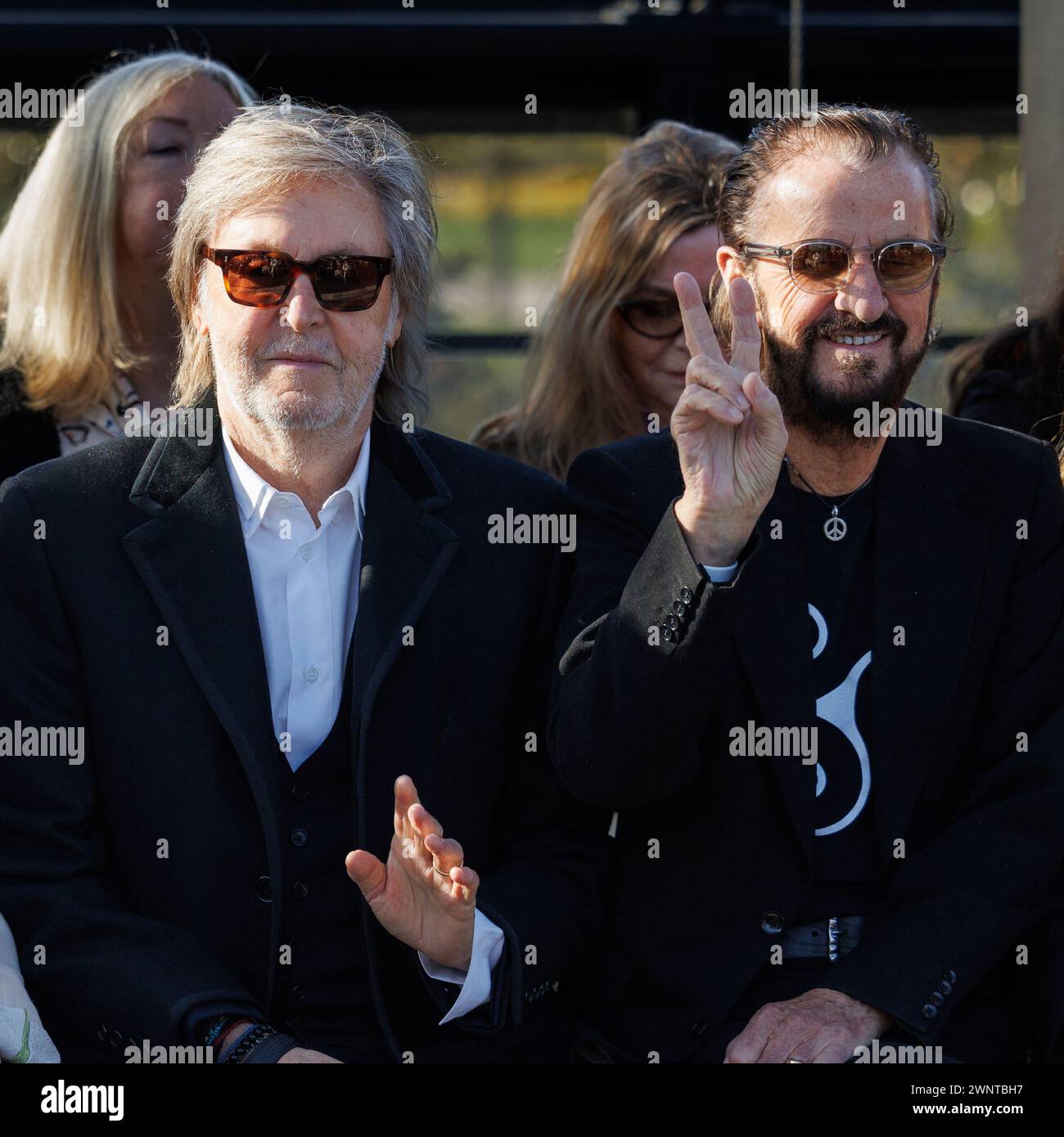 Paul McCartney and Ringo Starr attend the Stella McCartney Fall/Winter ...