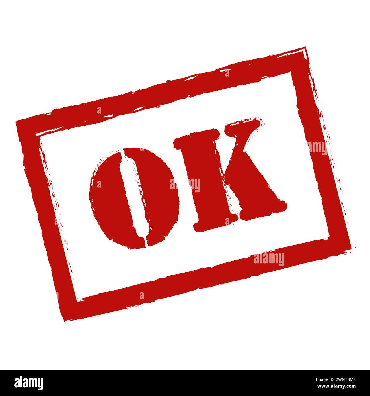 Grunge OK word rubber stamp. OK sign sticker set. Vector illustration ...