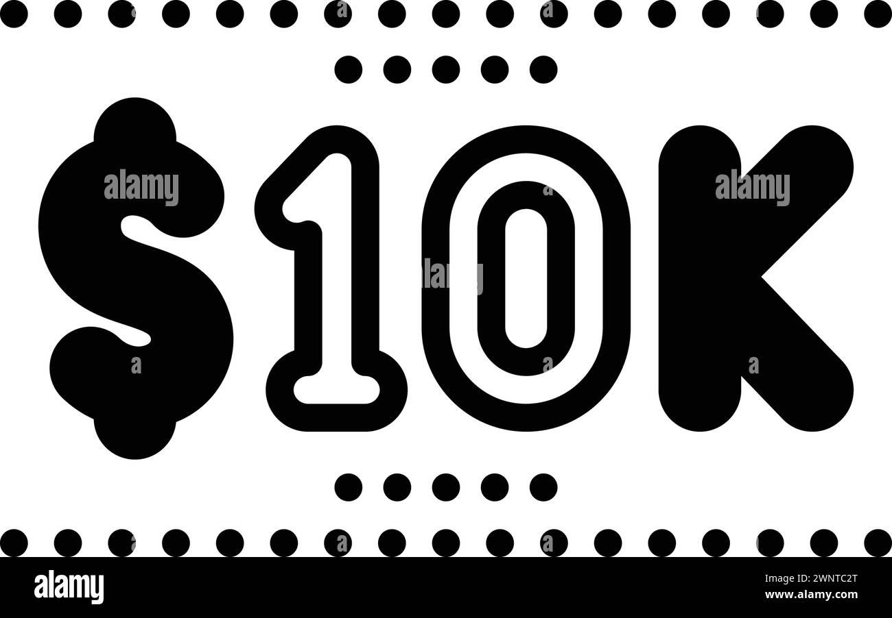 Ten thousand icon Black and White Stock Photos & Images - Alamy