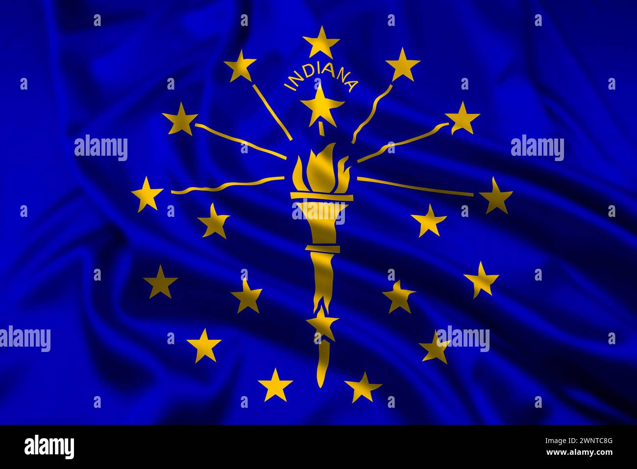 Indiana national flag hi-res stock photography and images - Alamy