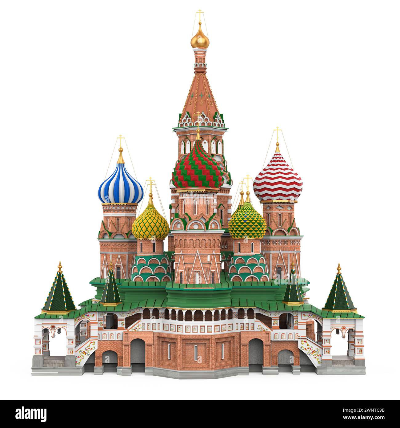 Saint Basil's Cathedral Isolated Stock Photo - Alamy