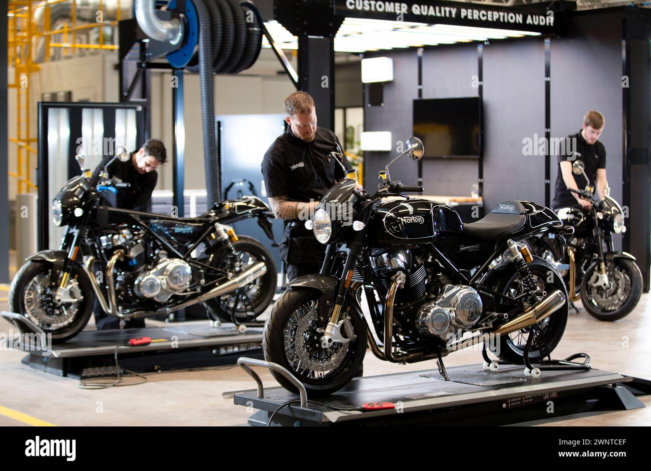 Norton Motorcycles, now owned by TVS Motor Company, opens new factory ...
