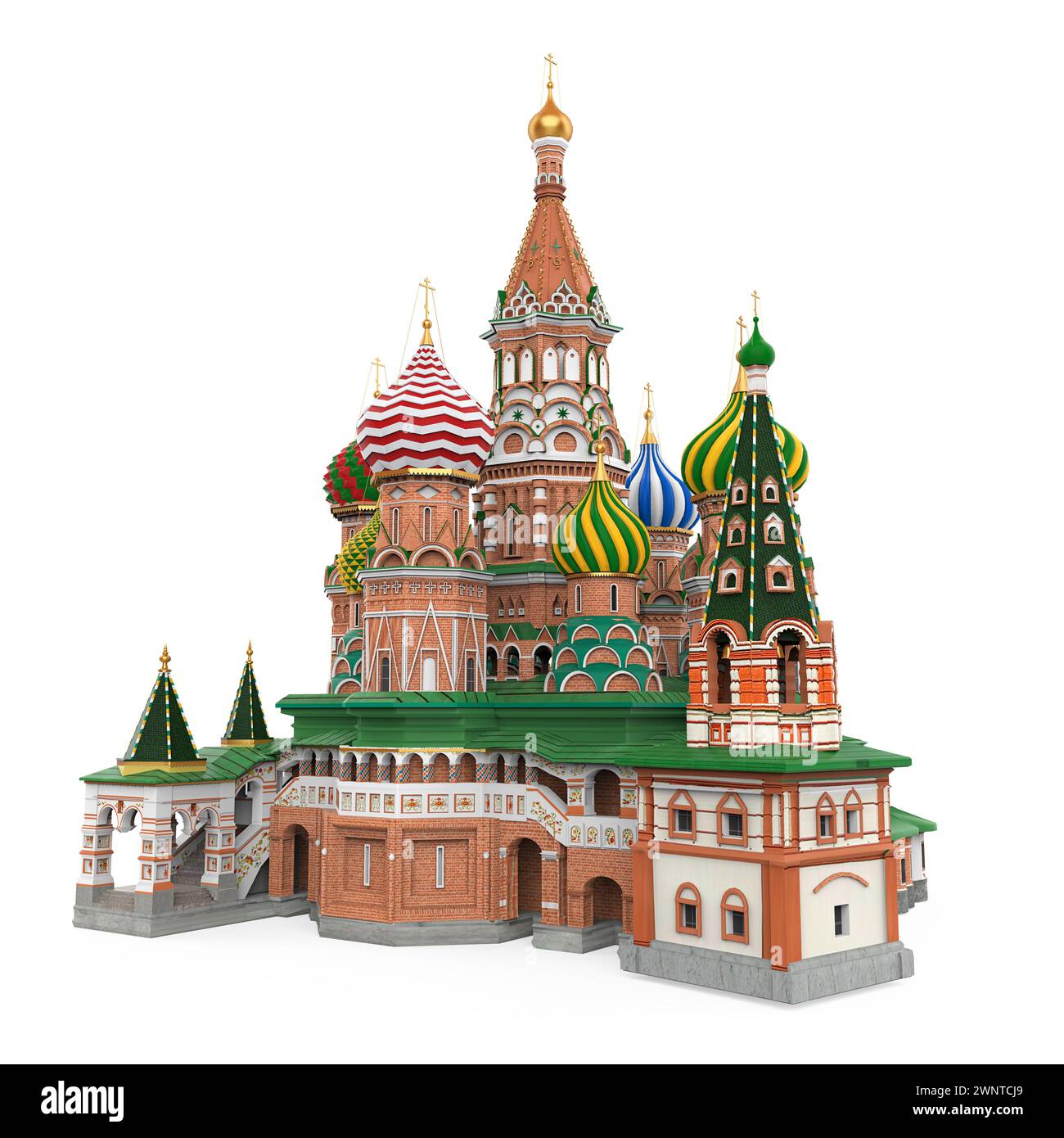 Saint Basil's Cathedral Isolated Stock Photo - Alamy