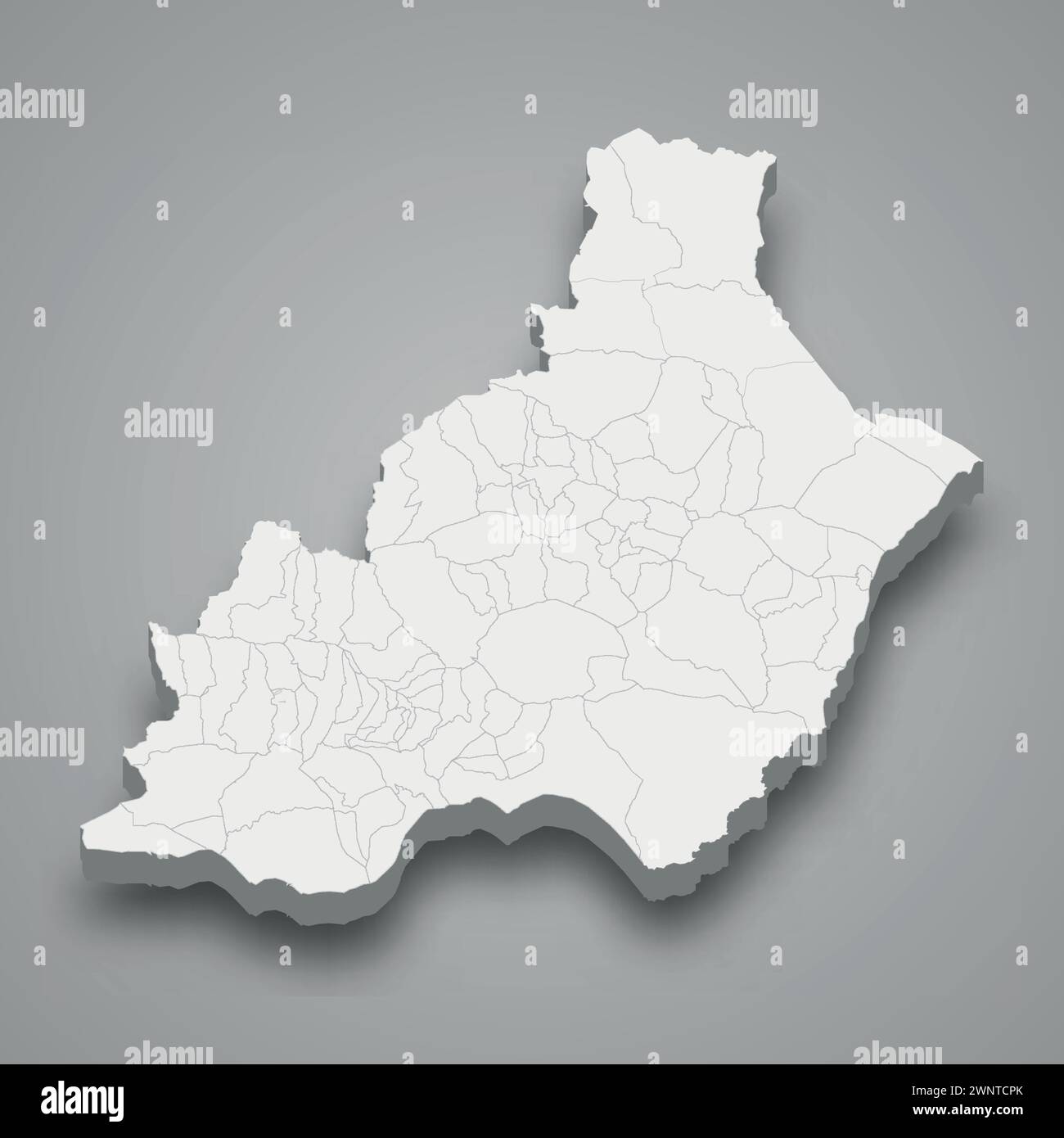 3d isometric map of Almeria is a province of Spain with borders ... 3d isometric map of Almeria is a province of Spain with borders ...