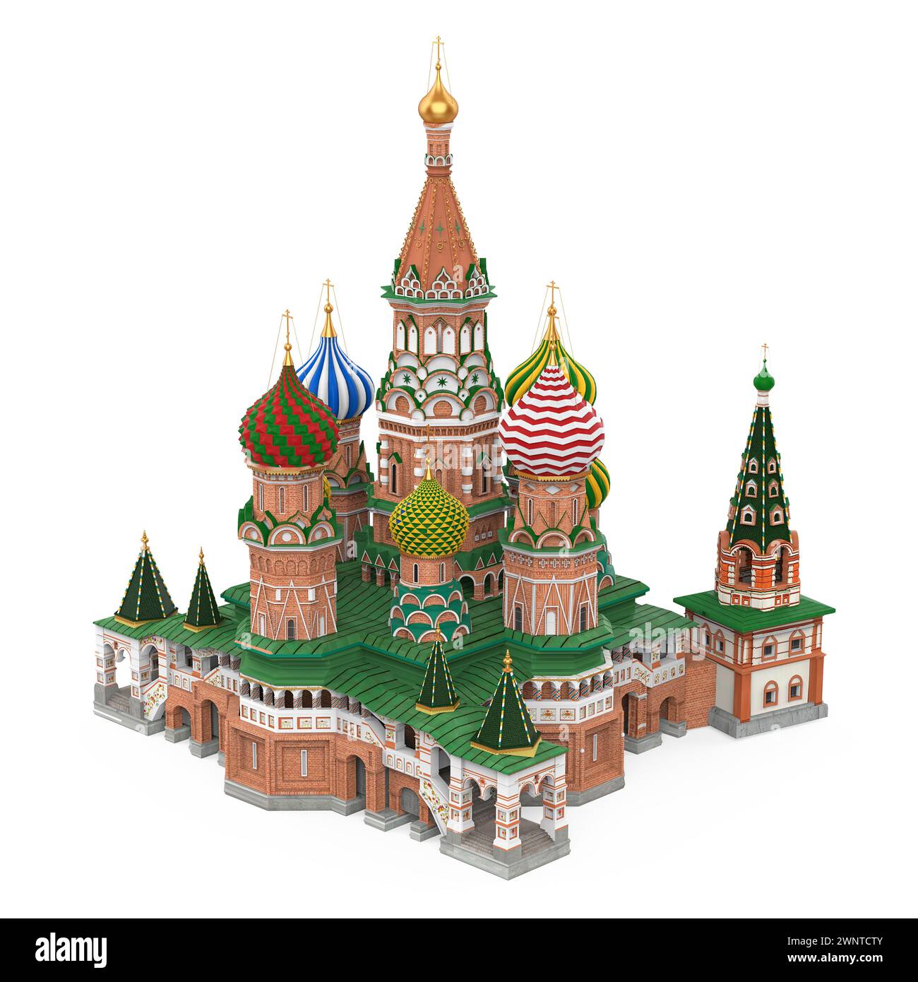 Saint Basil's Cathedral Isolated Stock Photo - Alamy