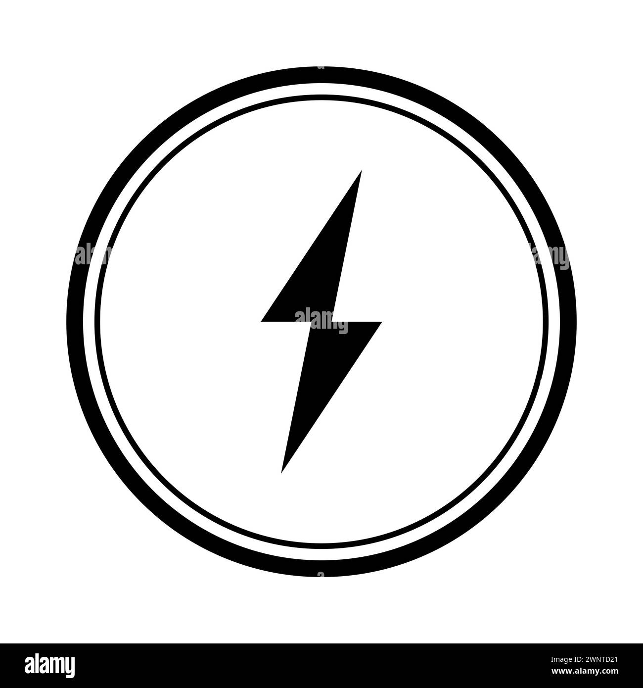 Wireless charger logo. Wireless charger sign with lightning and waves ...