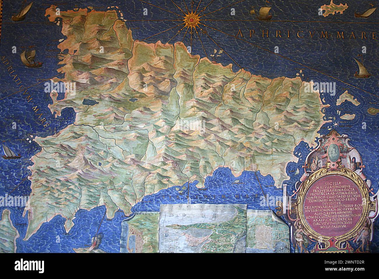 Antique world maps HQ – Map of the Territory of Sicily 1583. 327x418 ...