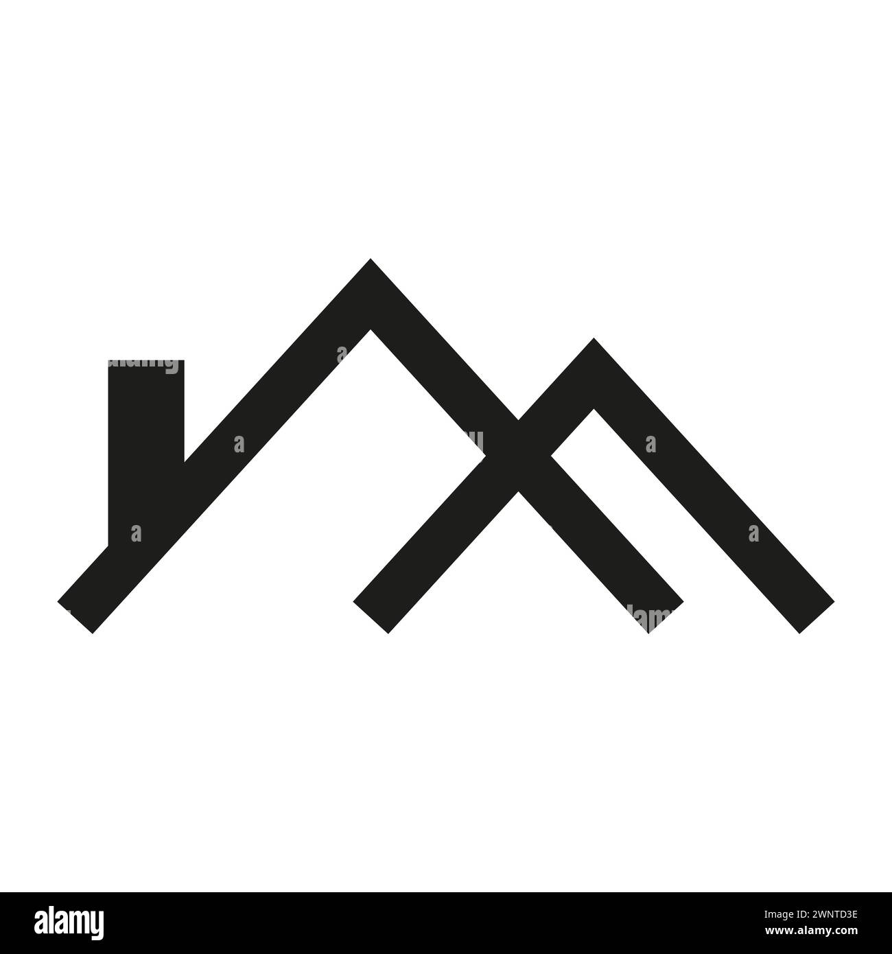 Roof house icon vector Stock Vector Images - Alamy