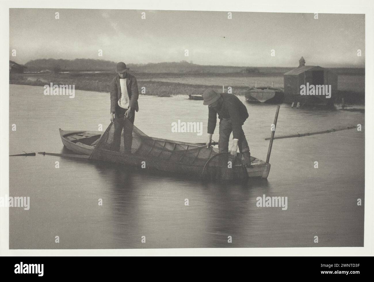 Taking up the Eel Net 1886 Artist: Peter Henry Emerson English, born ...