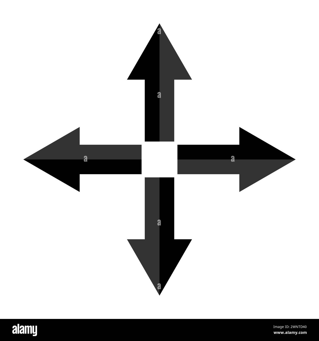 Center arrows Black and White Stock Photos & Images - Alamy