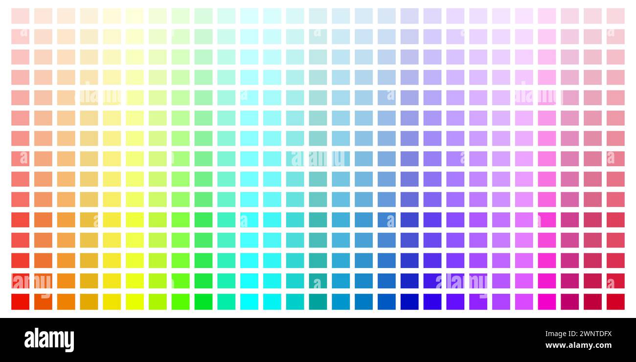 Color palette. Bright color squares set. Bright colors collection. Vector illustration. EPS 10 ...