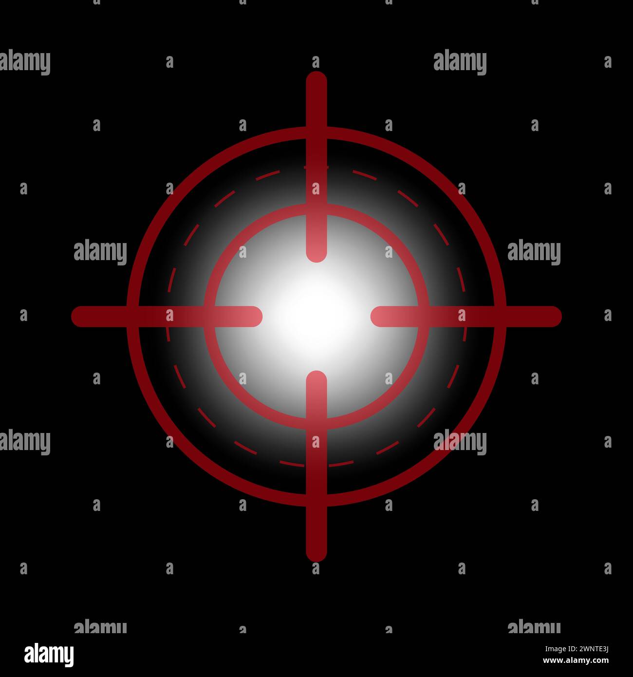 Crosshair with red dot illustration hi-res stock photography and images ...