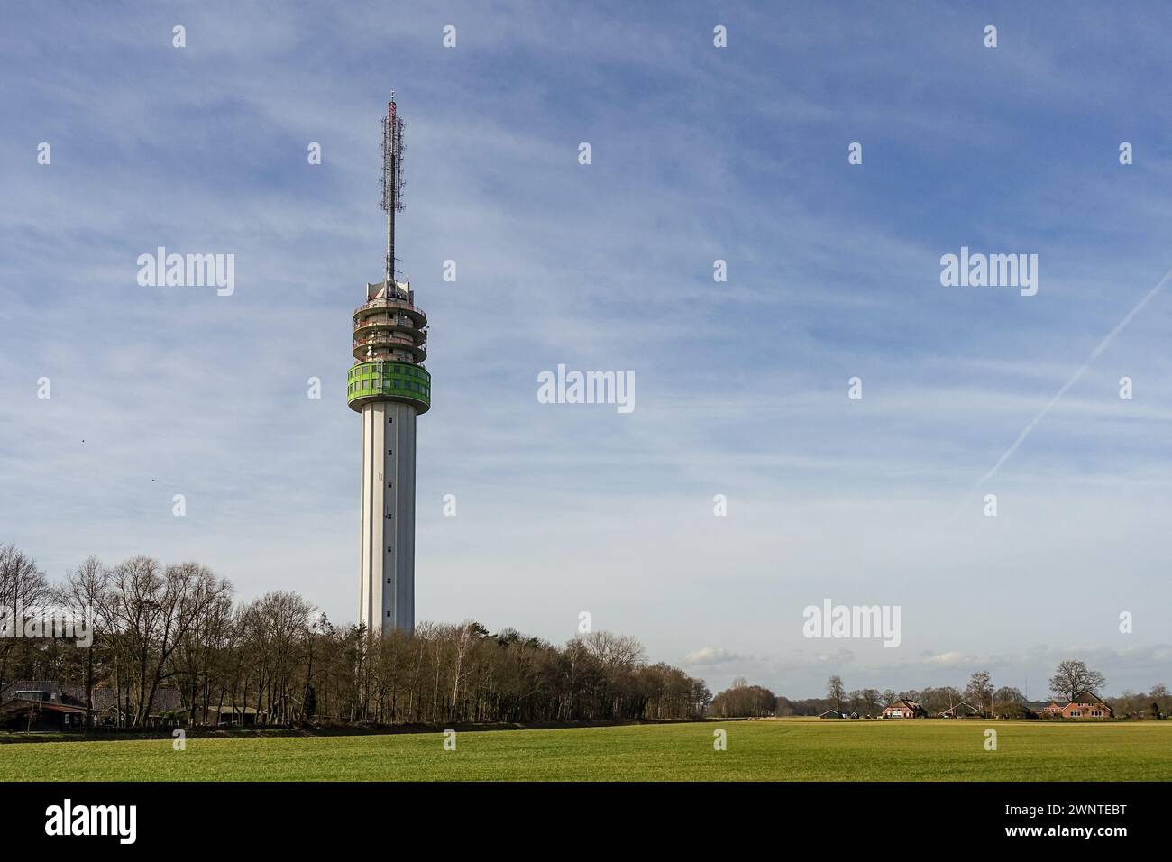 A telecommunications tower (Zendmast Markelo, tallest building in ...