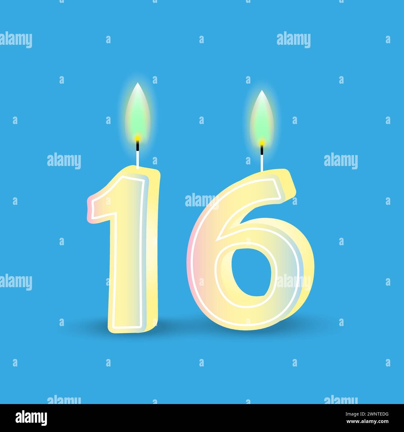 Happy birthday sixteen 16 year Stock Vector Images - Alamy