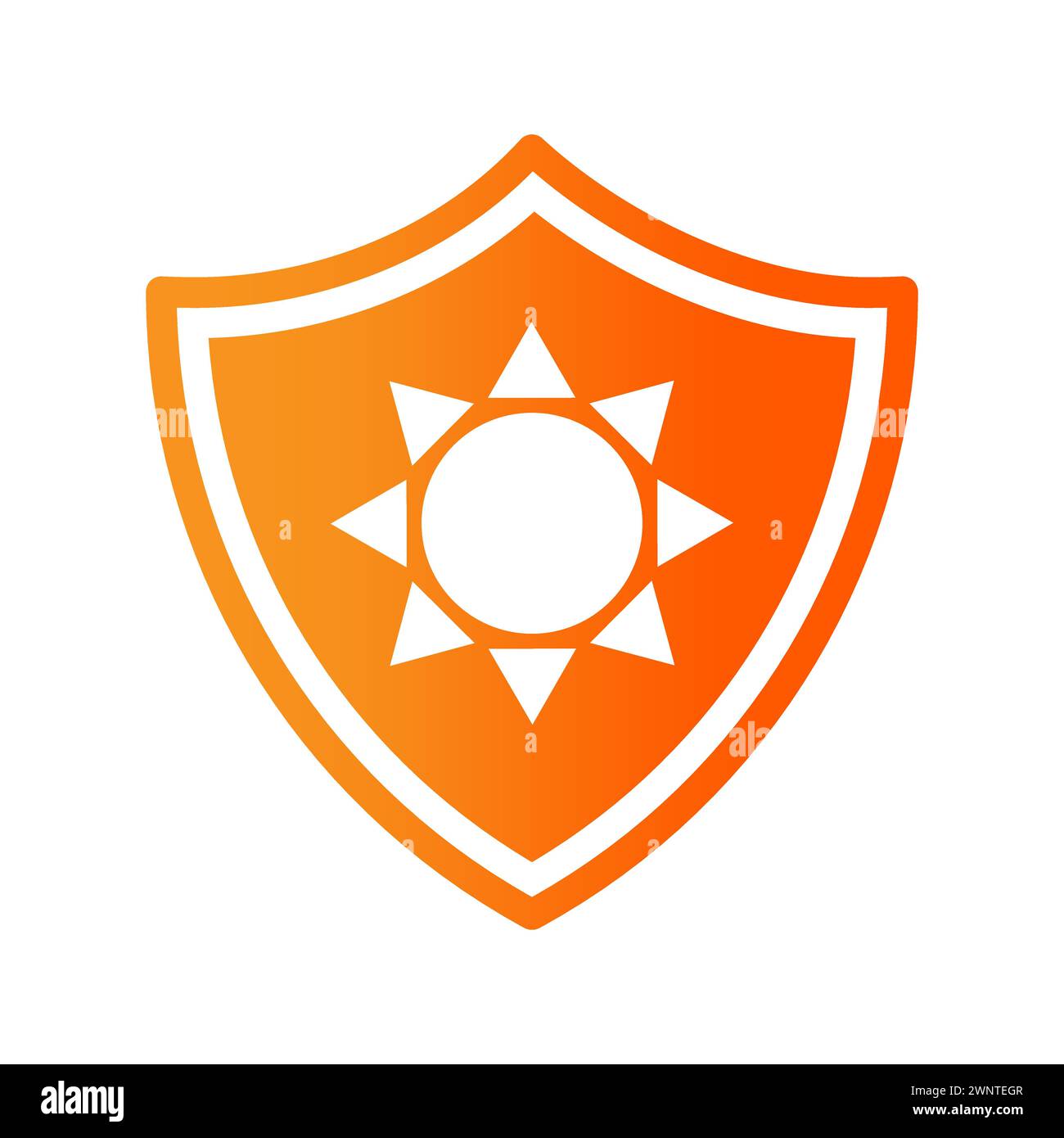 Uv protection. Sun shield icon symbol. UV shield protection. Danger ...