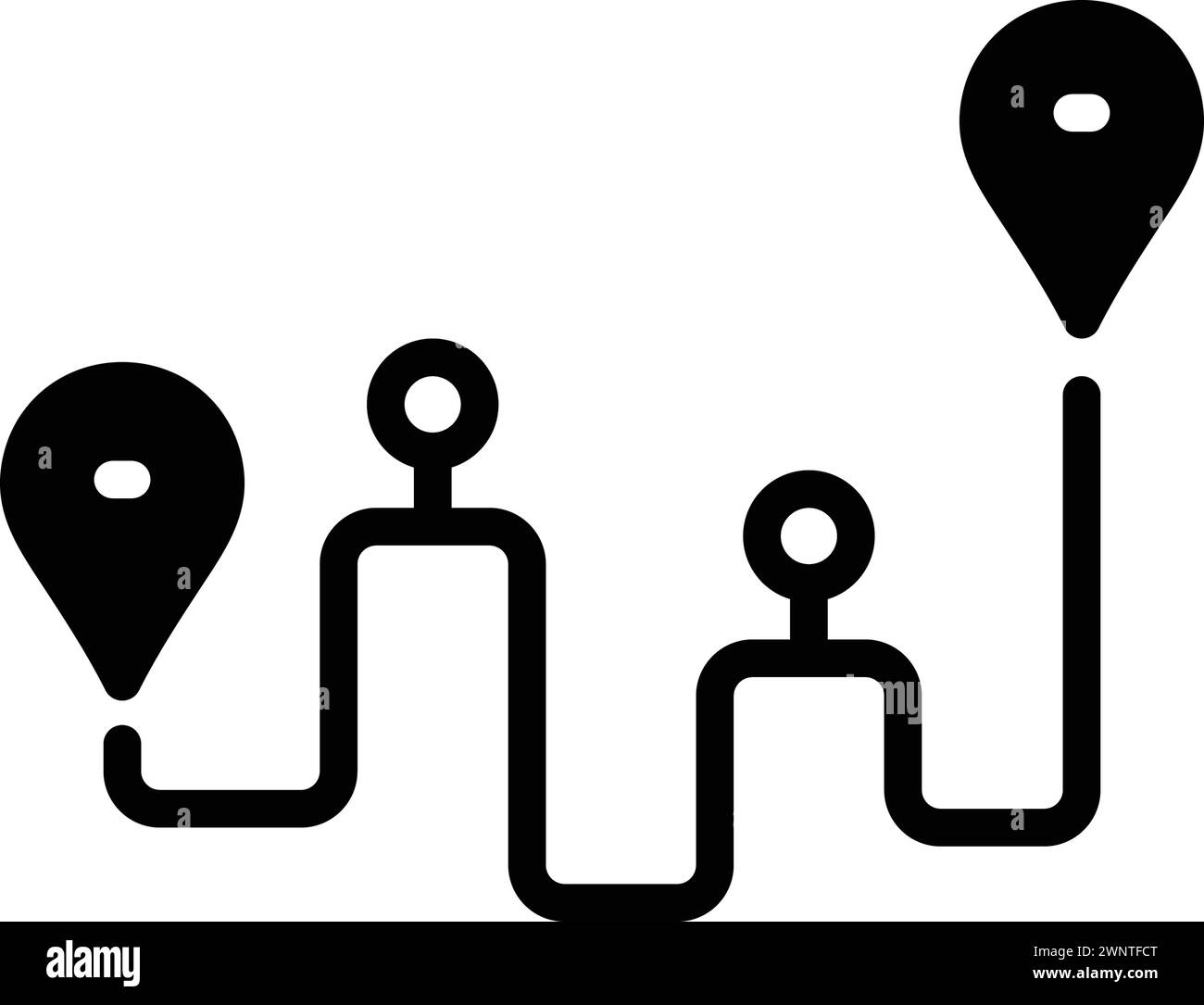 Icon for routing,pathway Stock Vector Image & Art - Alamy