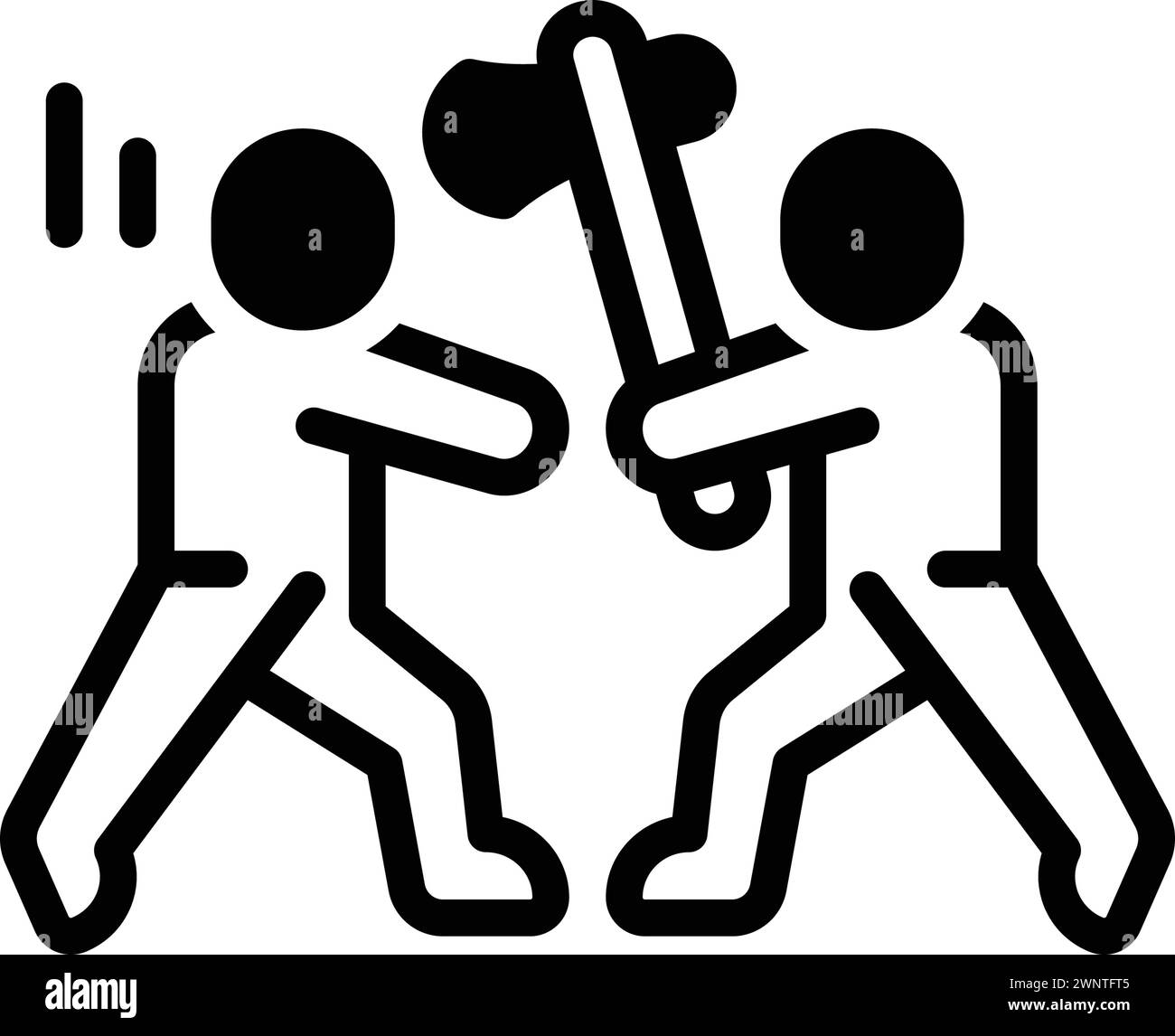 Enemies, illustration Stock Vector Images - Alamy