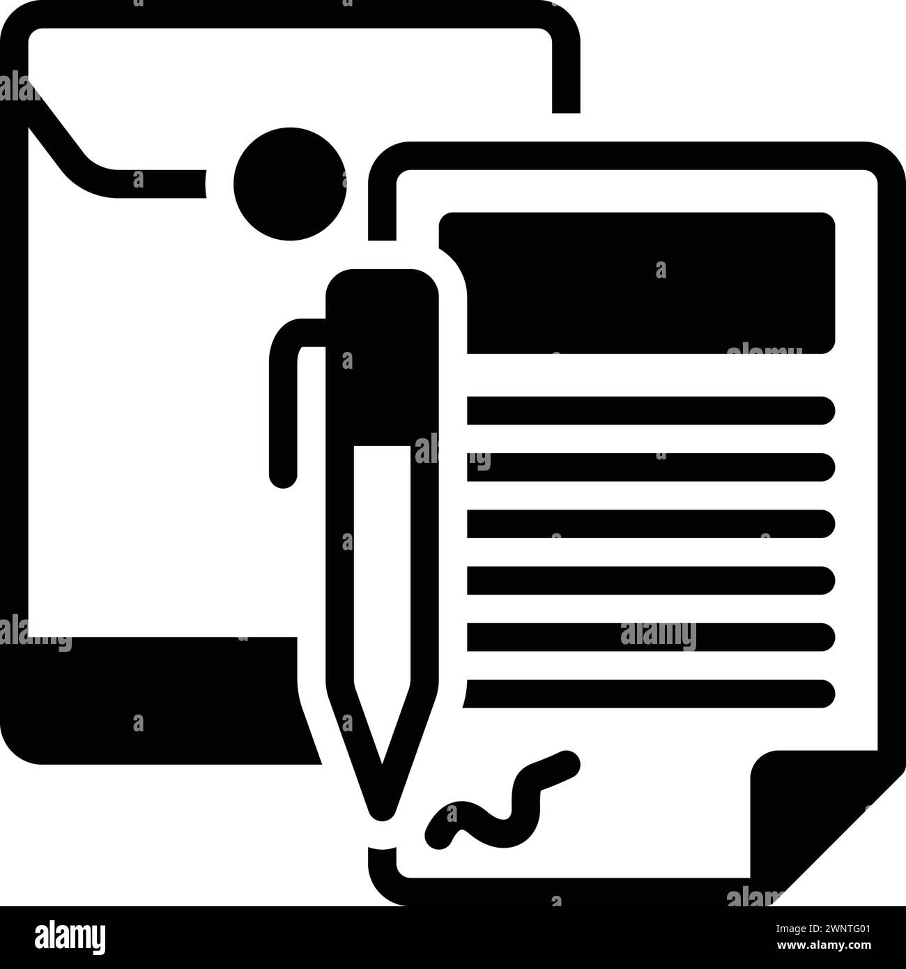 Icon for contract,agreement Stock Vector Image & Art - Alamy