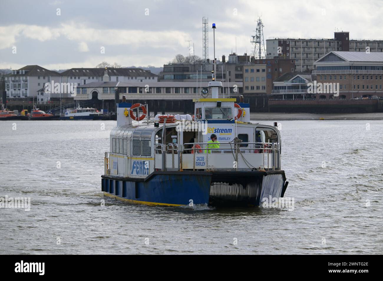 Tilbury Essex UK 4th March 2024. The Tilbury to Gravesend Ferry is to ...