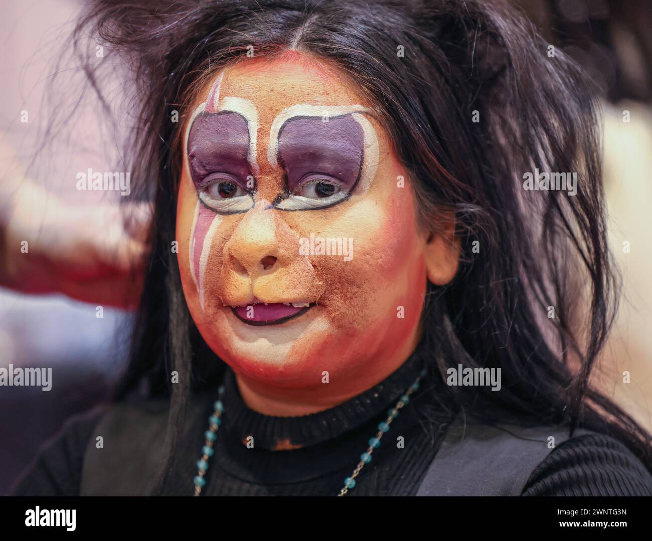 London Excel 4 March 2024 College Students competing for face make up ...