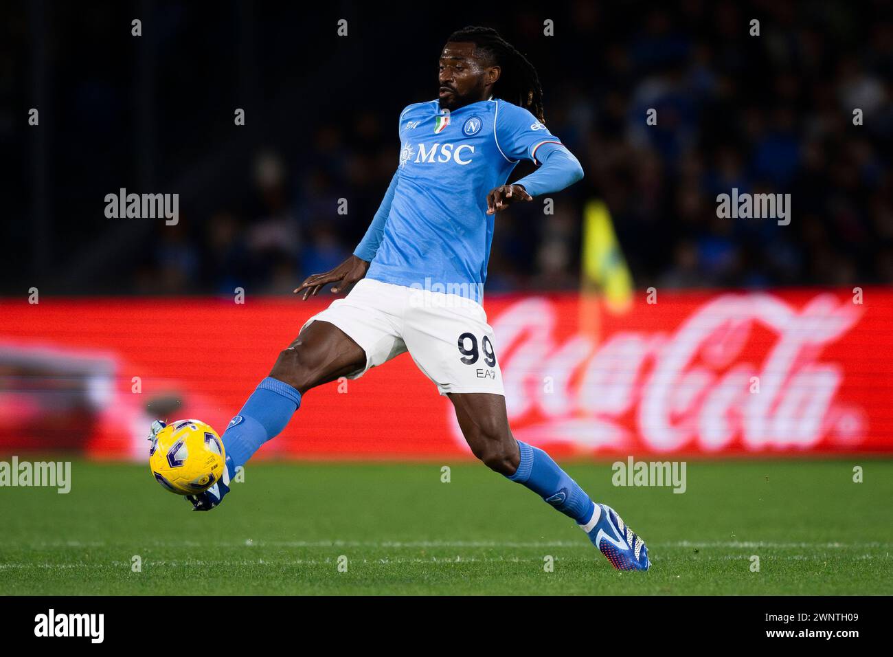 Naples, Italy. 4 March 2024. Andre-Frank Zambo Anguissa of SSC Napoli ...