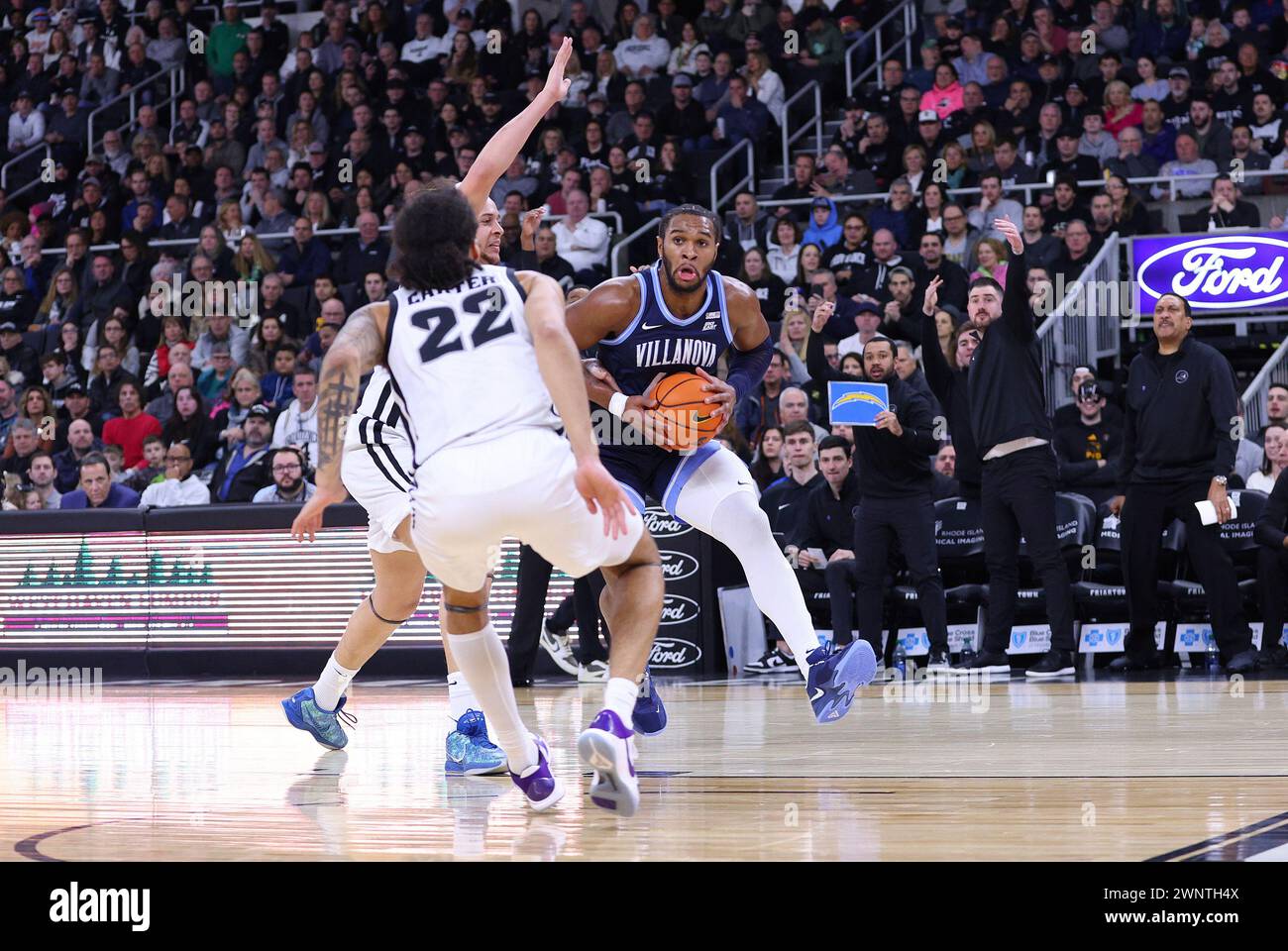 PROVIDENCE, RI - MARCH 02: Villanova Wildcats forward Eric Dixon (43 ...