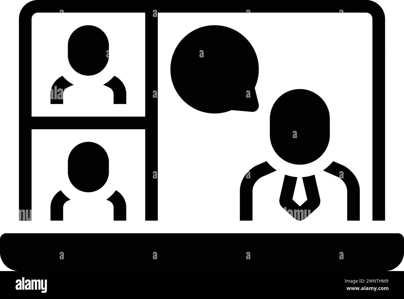 Conferencing vector vectors hi-res stock photography and images - Alamy