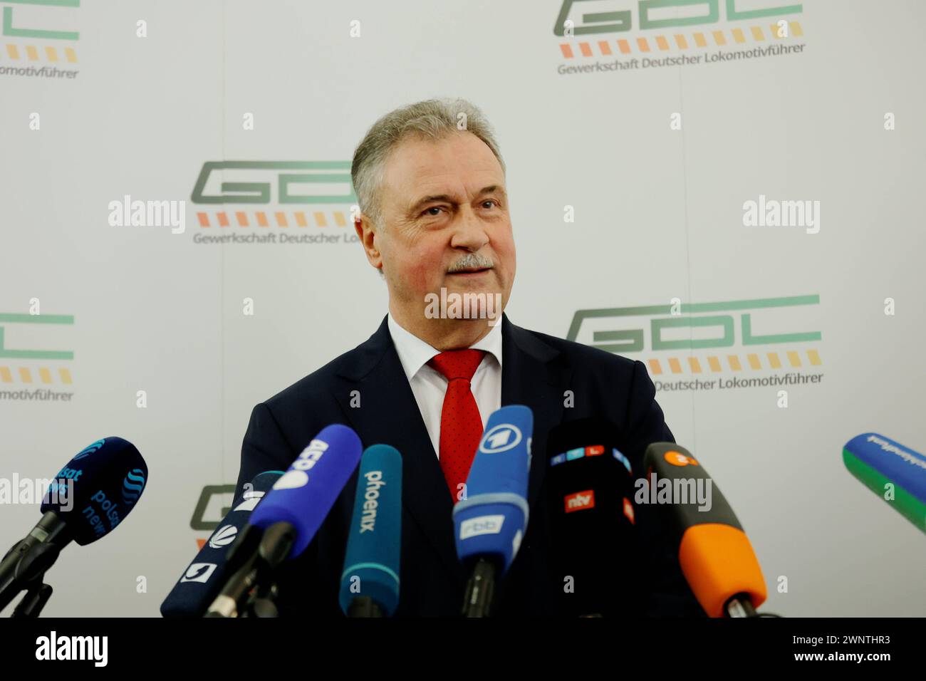 Deutschland, Berlin, GDL-Pressekonferenz mit dem Vorsitzenden Claus ...