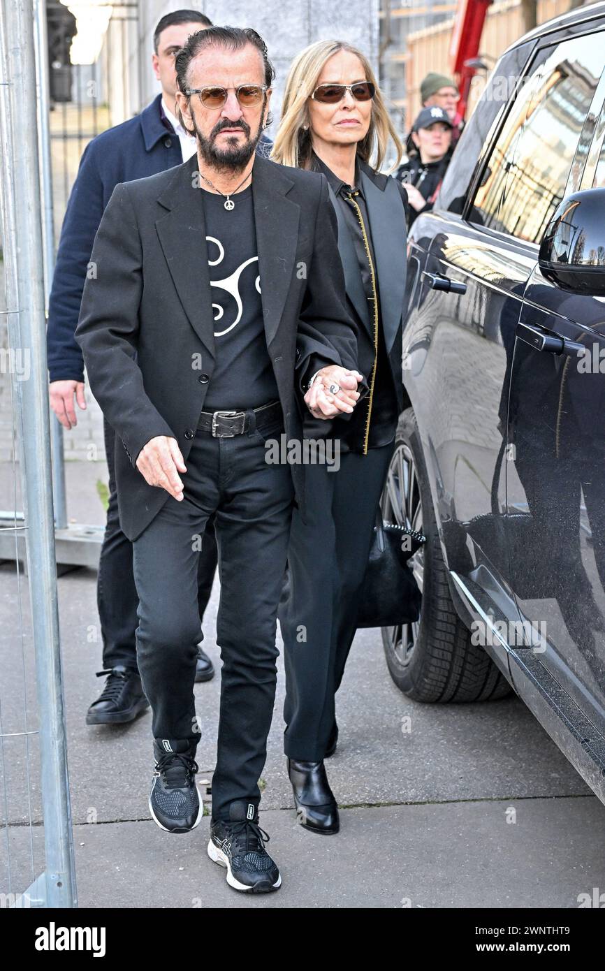 Paris, France. 04th Mar, 2024. Ringo Starr, Barbara Starkey Bach ...