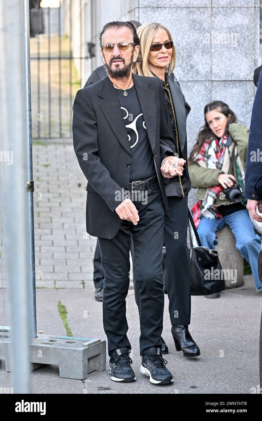 Paris, France. 04th Mar, 2024. Ringo Starr, Barbara Starkey Bach ...