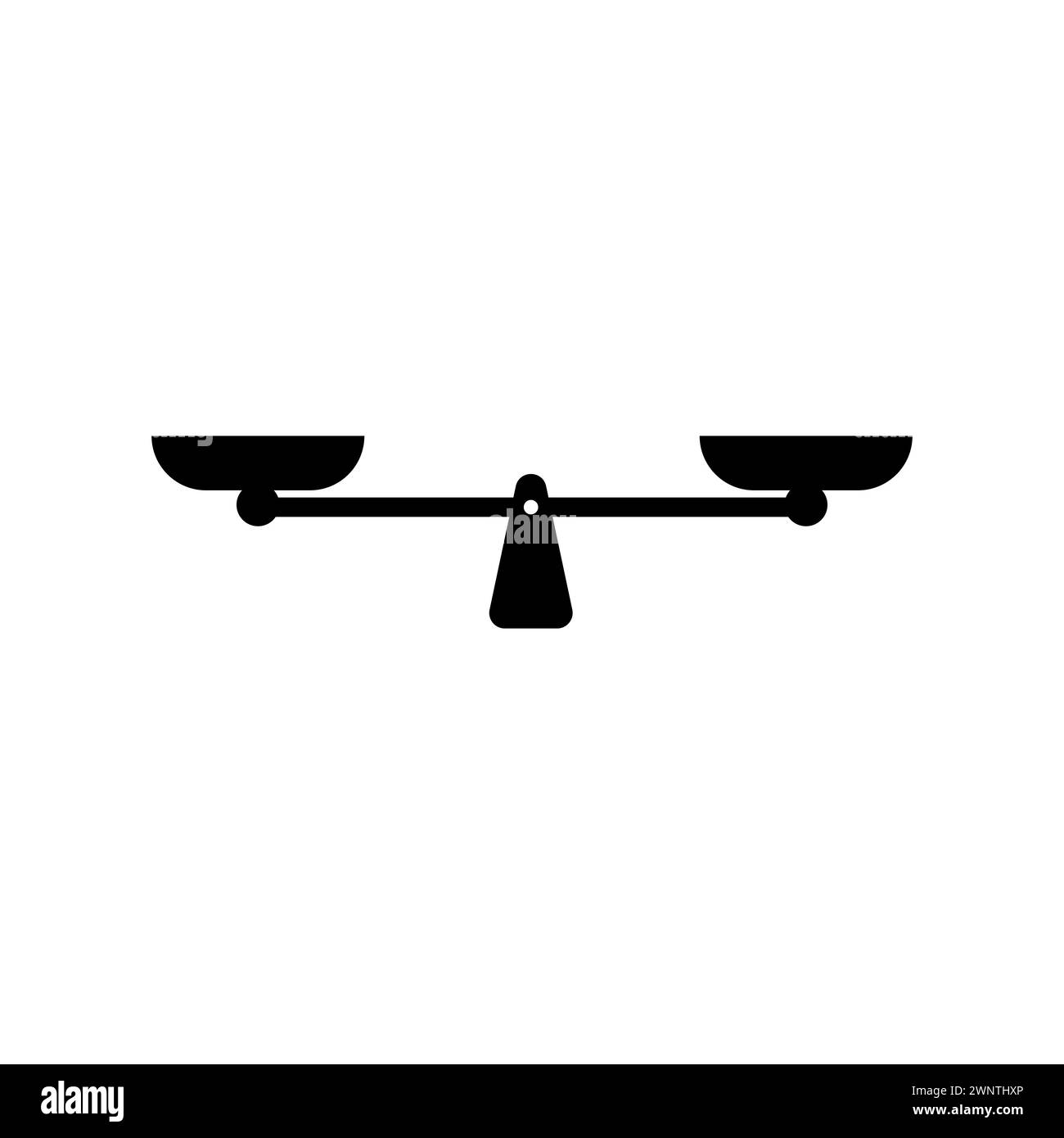 Black scale single symbol. Scales icon. Vector illustration. EPS 10 ...