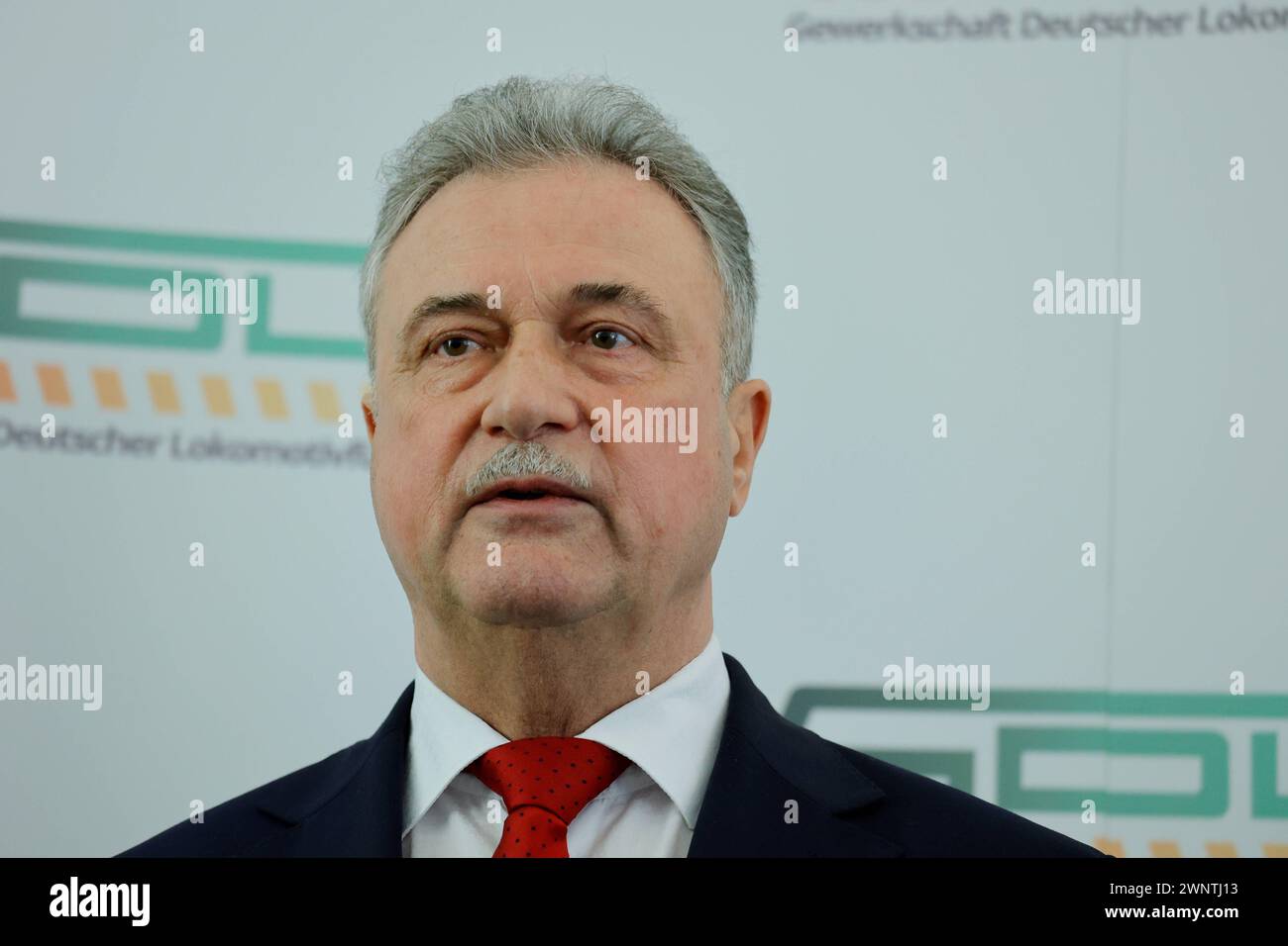 Deutschland, Berlin, GDL-Pressekonferenz mit dem Vorsitzenden Claus ...