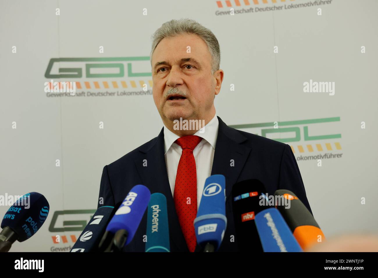Deutschland, Berlin, GDL-Pressekonferenz mit dem Vorsitzenden Claus ...