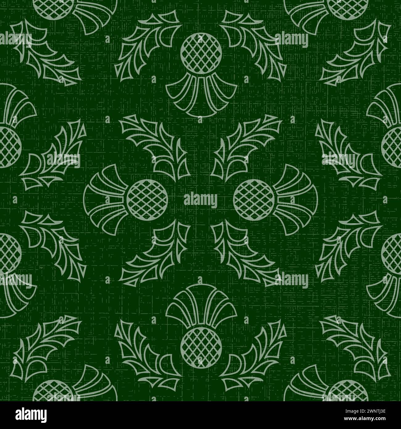 Scottish thistle pattern Stock Vector Images - Alamy