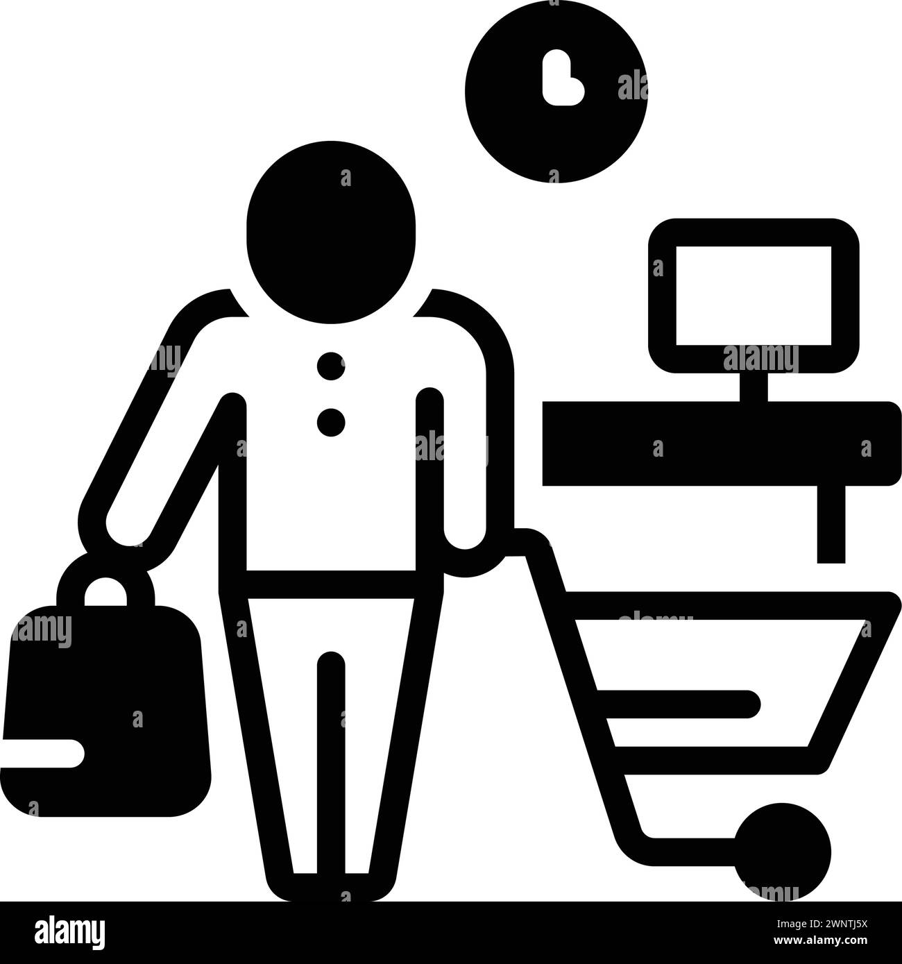 Icon for customer,billing counter,clientele Stock Vector Image & Art ...