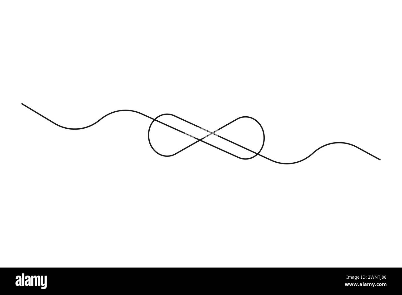 Infinity symbol one line hi-res stock photography and images - Alamy