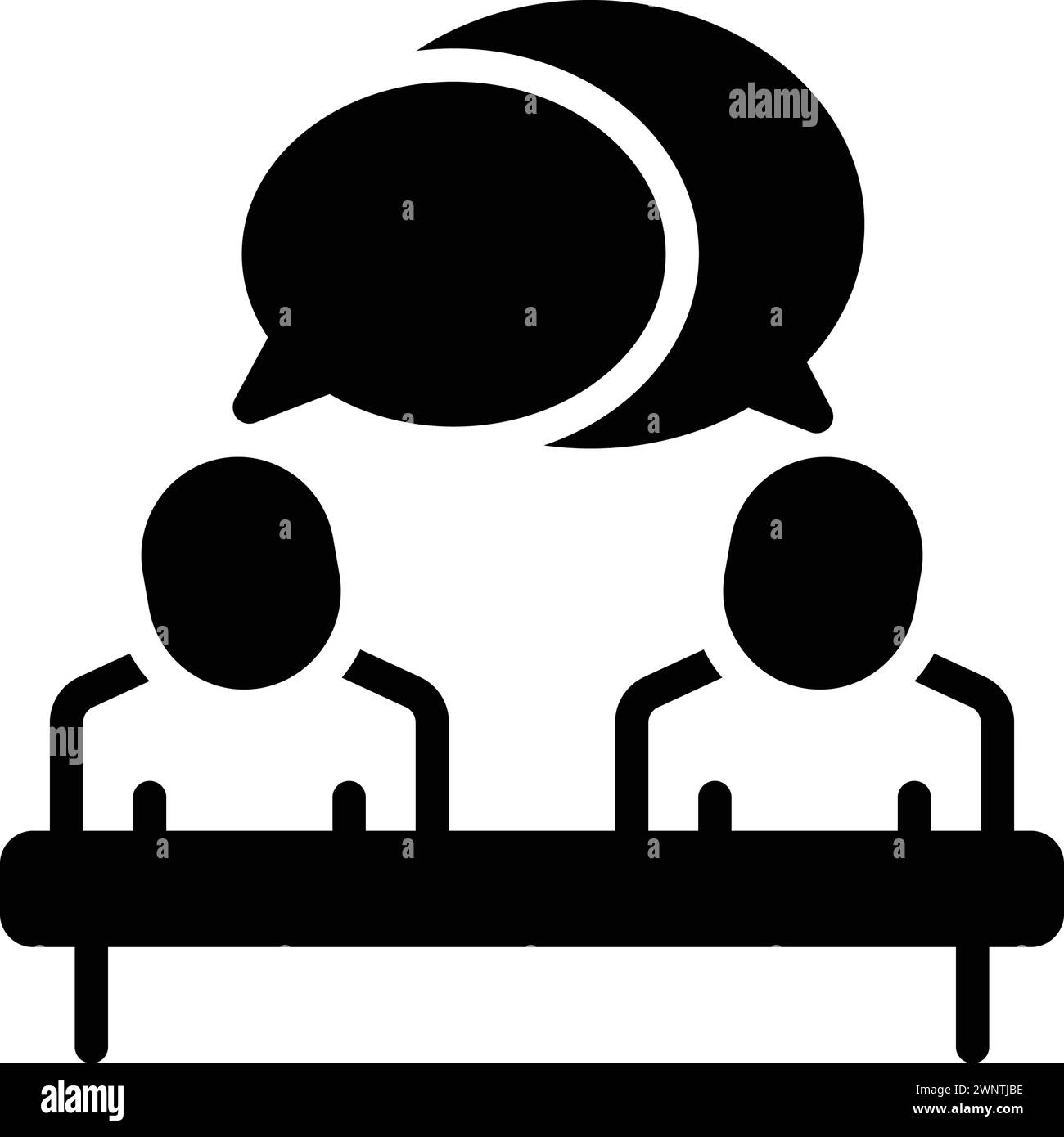 Talking logo Black and White Stock Photos & Images - Alamy