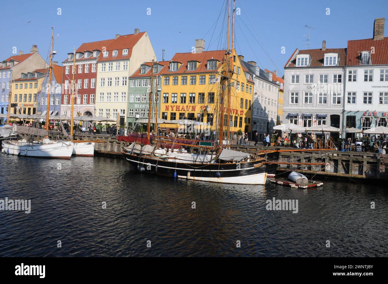 Copenhagen, Denmark/04 March 2024/ food restaurants and boats and ...