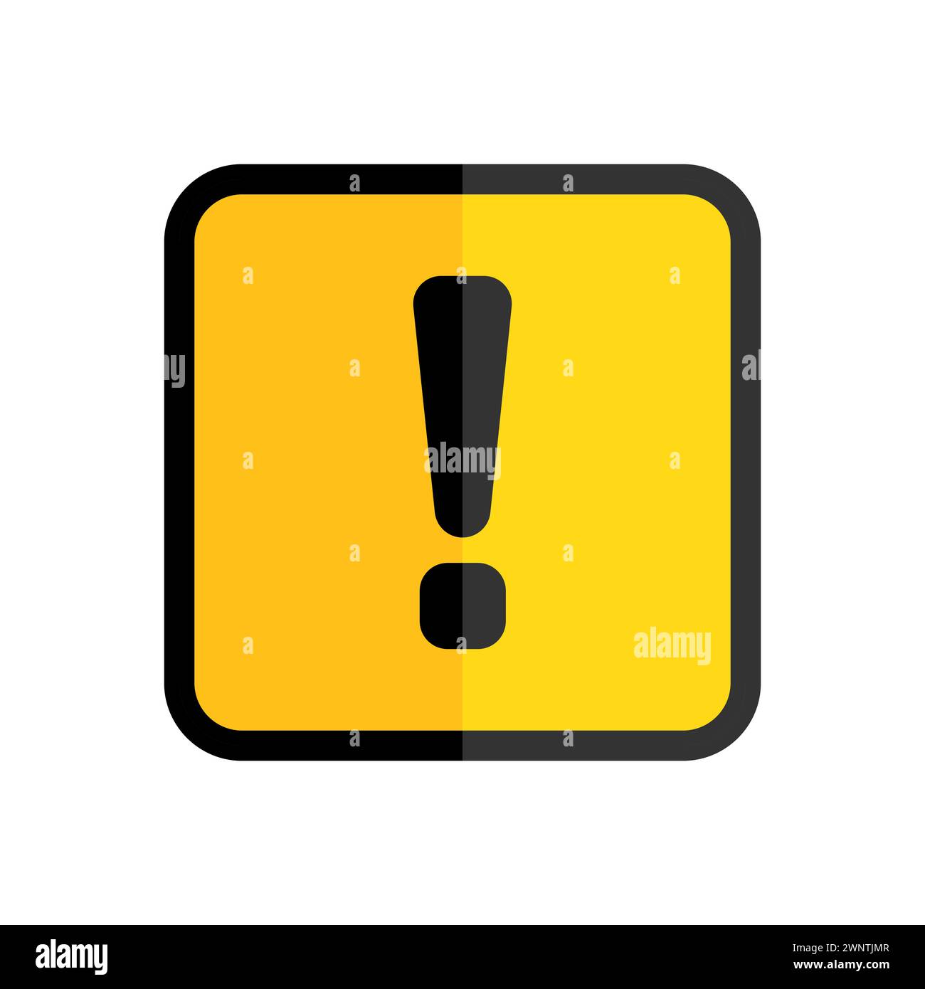 Warning Message Exclamation Mark Icon Exclamation Symbol In Square Caution Symbol Vector