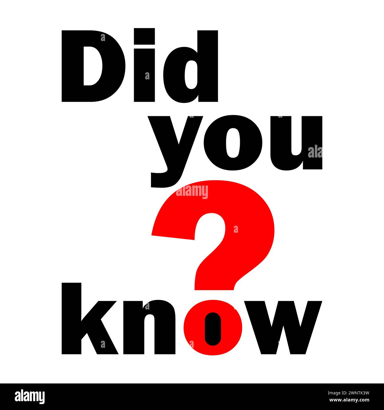 did you know sign on white background. Vector illustration. stock image ...