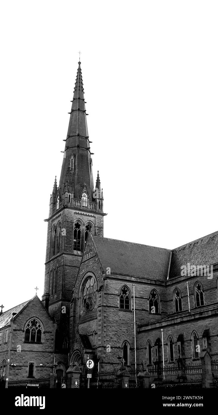 Letterkenny cathedral Black and White Stock Photos & Images - Alamy