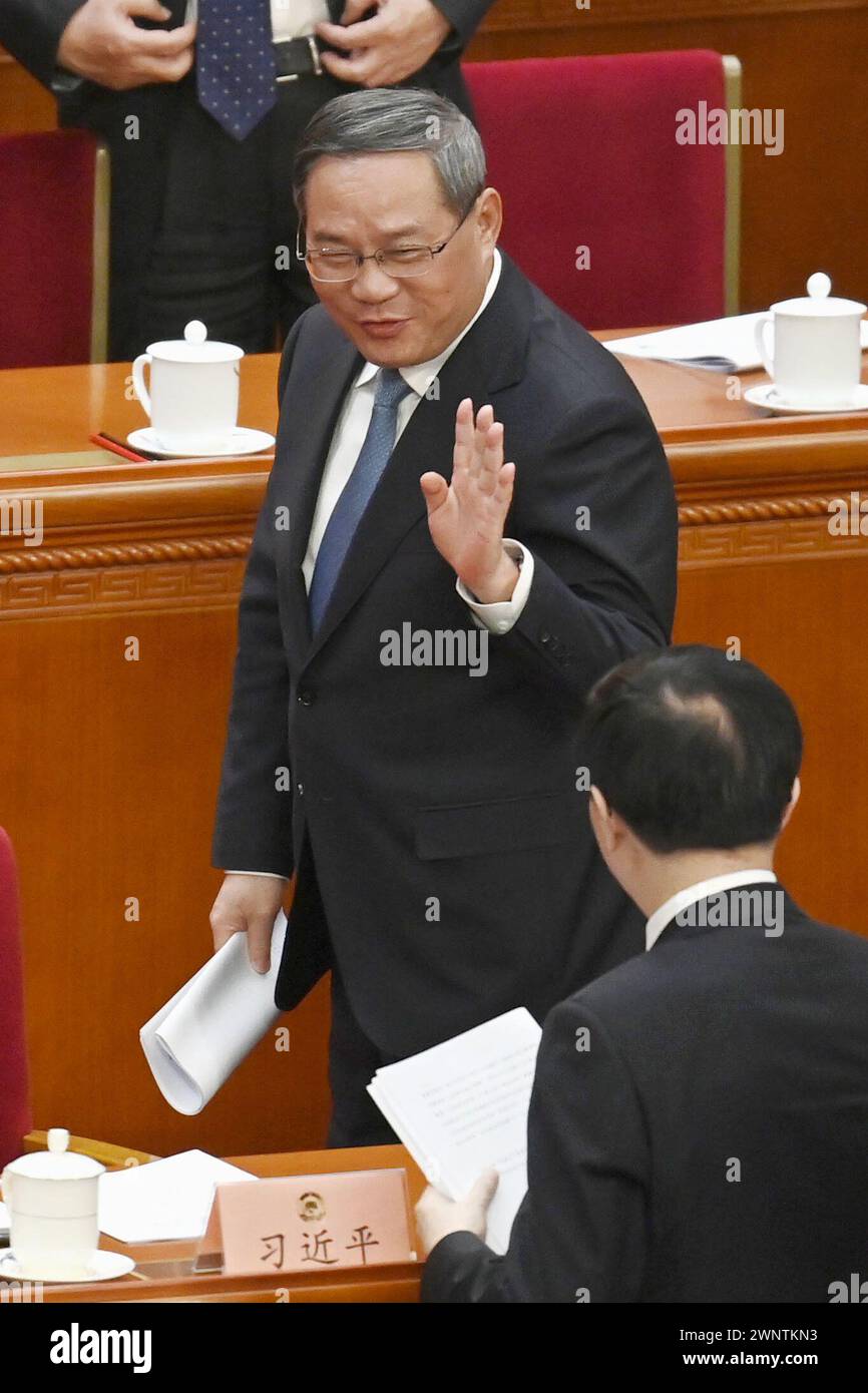 Chinese Premier Li Qiang is pictured after the opening ceremony of a ...